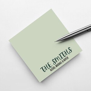 Personalized Family Post-it® Note Pads, Custom Family to Do List ...