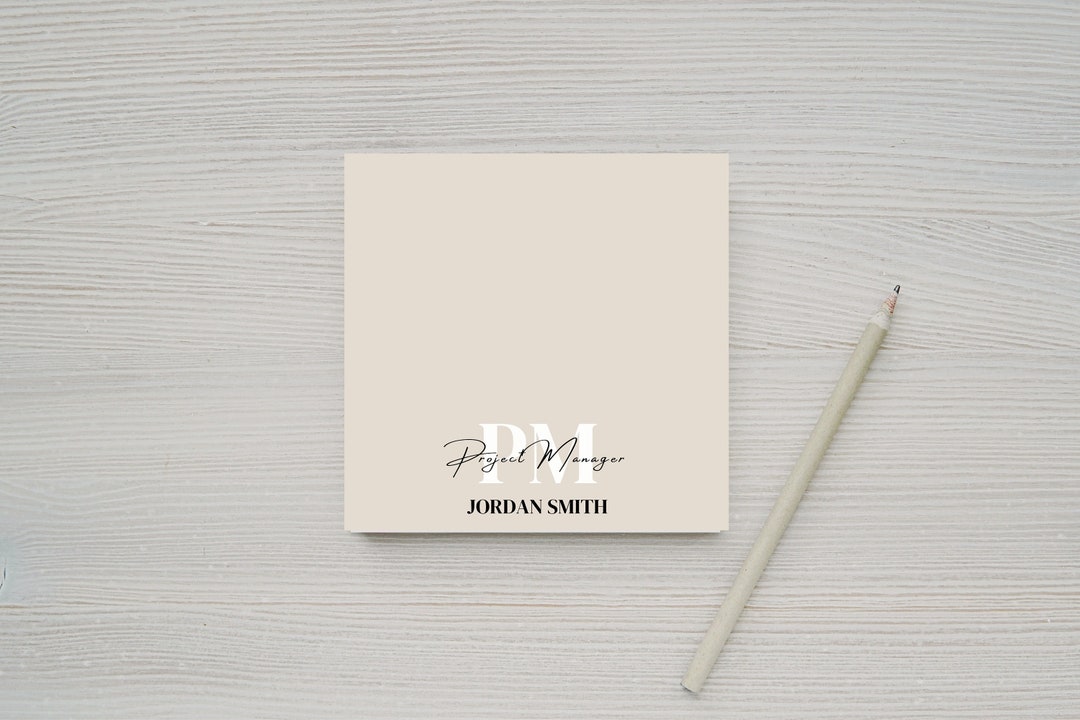 Personalized Project Manager Post-it Notes, Gifts for Pms, Project ...