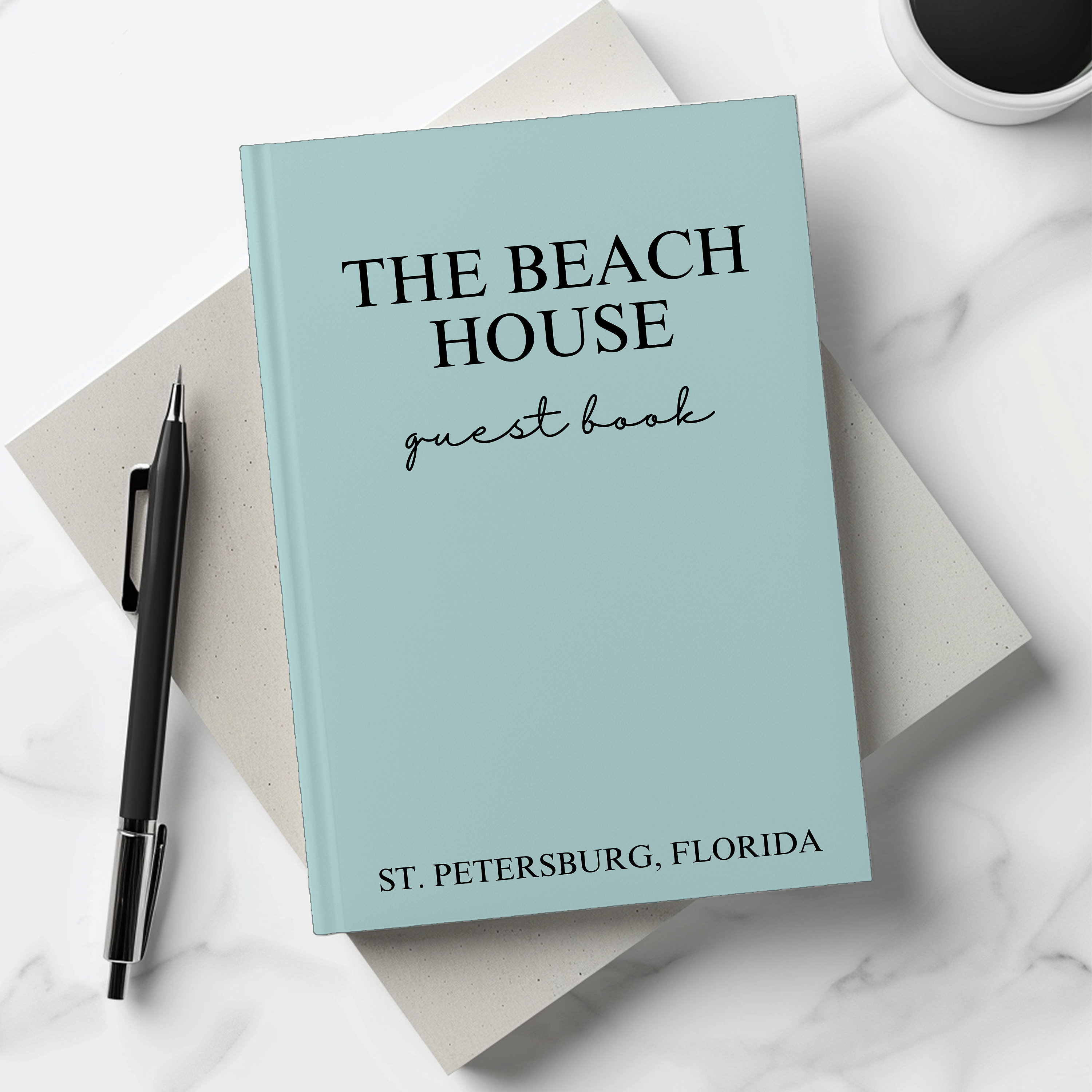 Airbnb Guest Book, Personalized Rental House Guest Book, Welcome Book ...