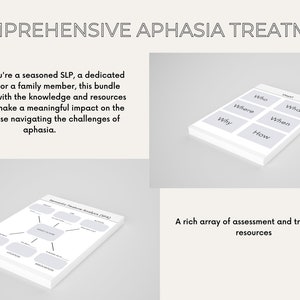 Aphasia Activities for Adult Speech Therapy, Speech Language Pathology ...