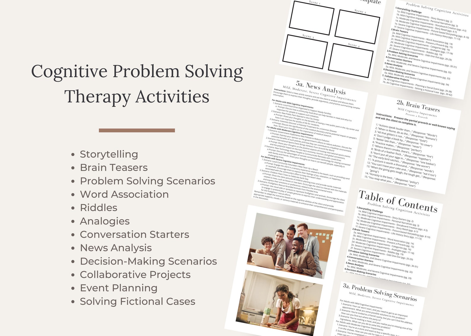 80 Problem Solving Activities for Adult Speech Therapy, Medical SLP ...