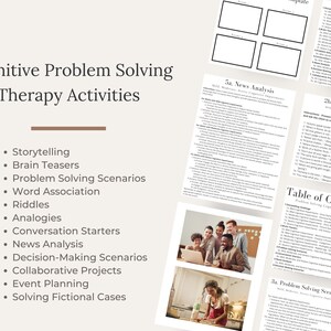 80+ Problem Solving Activities for Adult Speech Therapy, Medical SLP ...