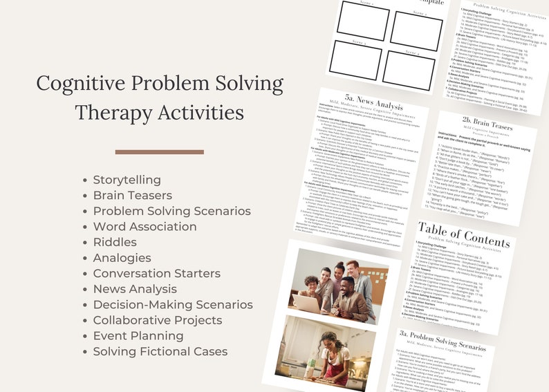 80 Problem Solving Activities for Adult Speech Therapy, Medical SLP ...