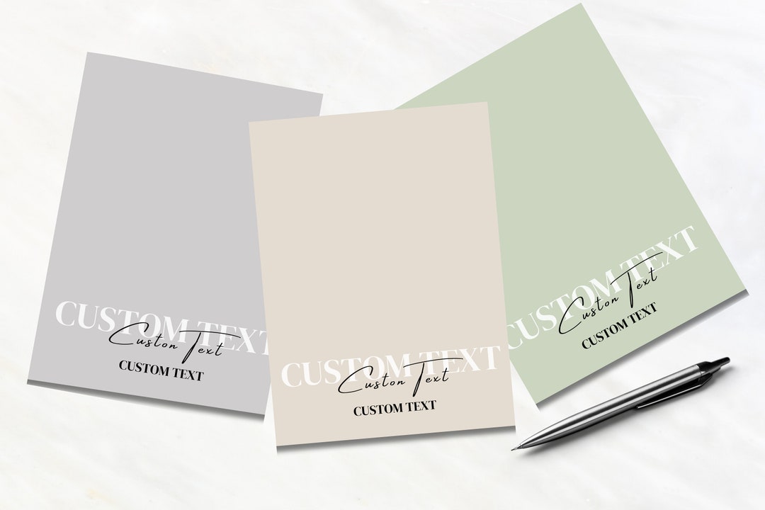 Personalized Post-it Notes, Custom Text Notepad, Customizable Logo Book ...