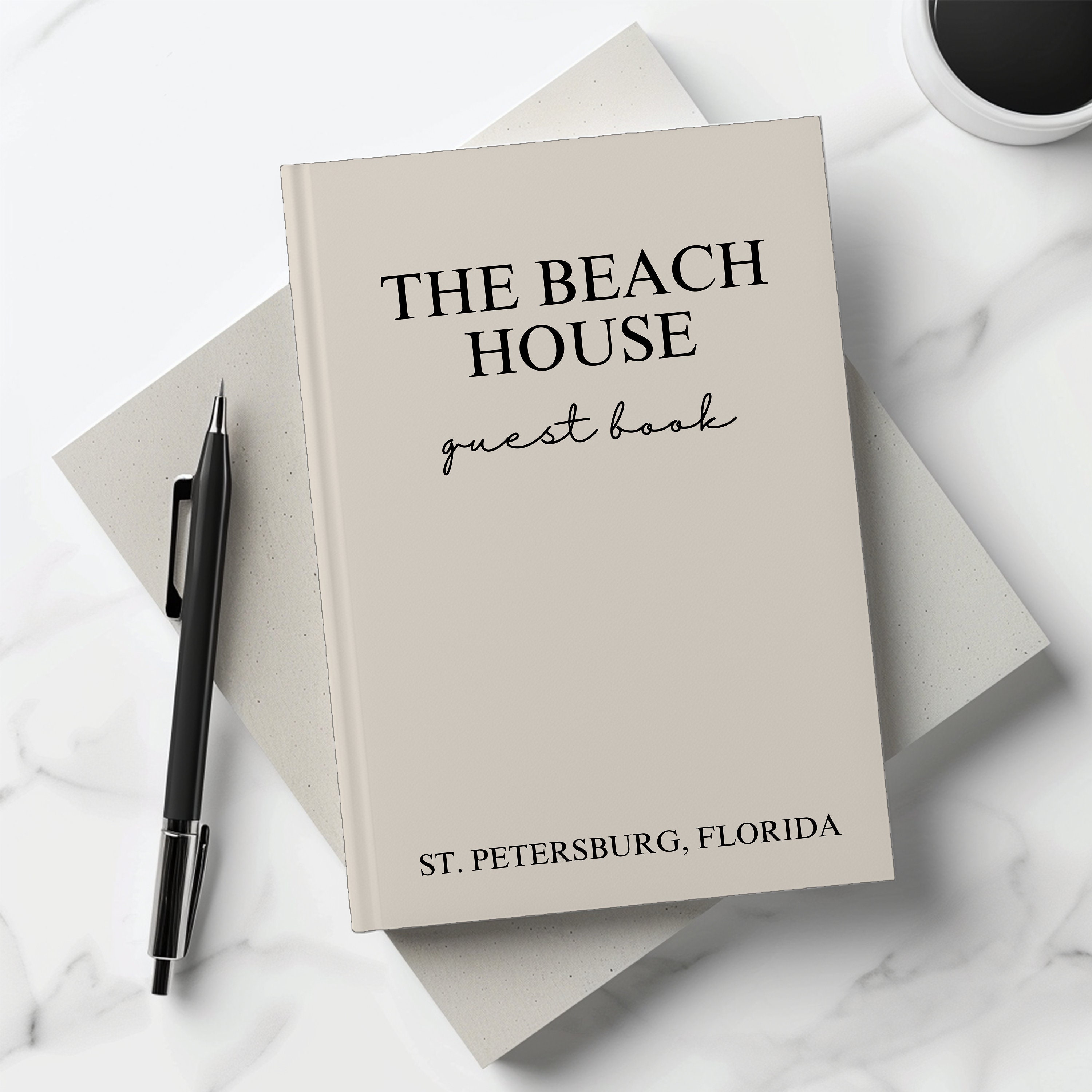 Airbnb Guest Book, Personalized Rental House Guest Book, Welcome Book ...