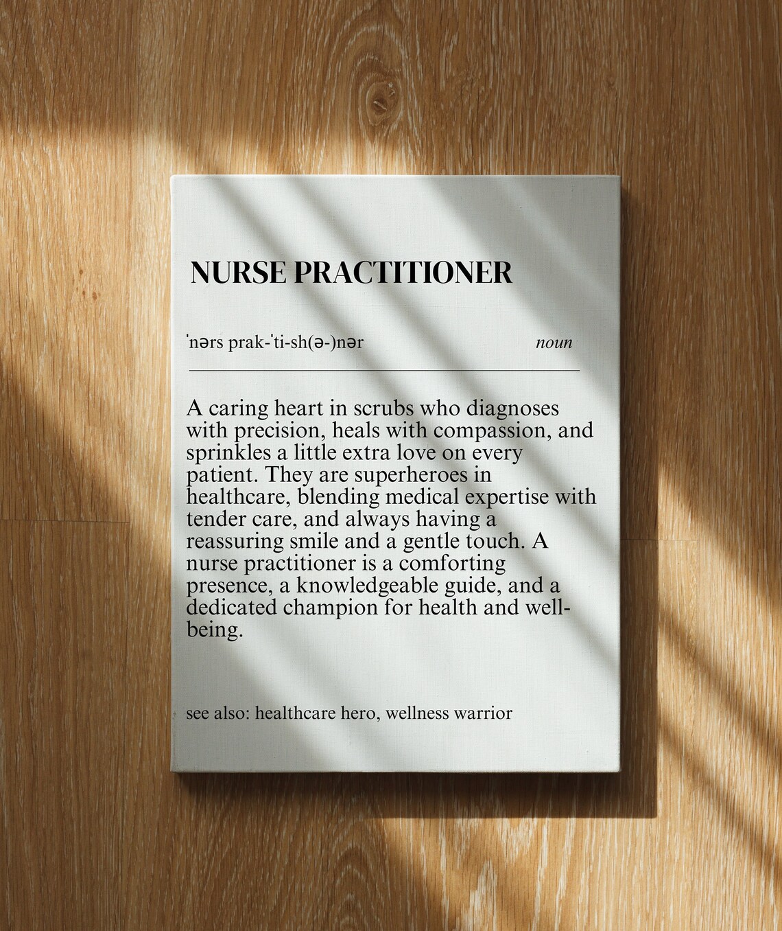 Nurse Practitioner Canvas, Gifts for Nurse Practitioners, Nurse ...