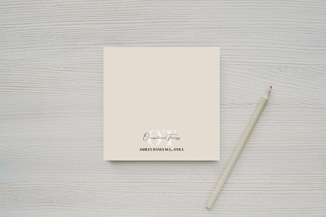 Personalized Occupational Therapy Post-it® Note Pads, OT Gifts, OT Gift, Occupational Therapy ...