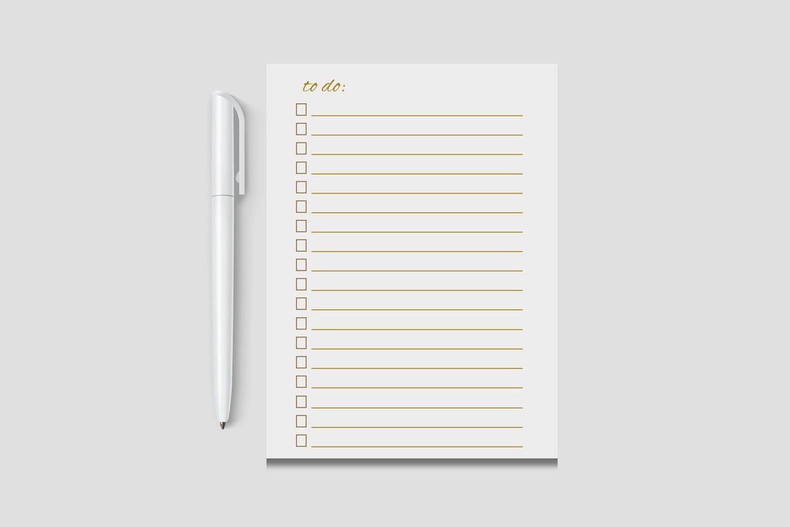 To Do Post-it Notes, Custom Note Pads, Business Stationary Notepad ...