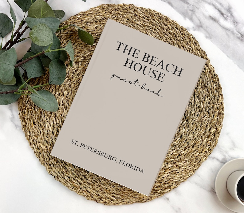 Airbnb Guest Book, Personalized Rental House Guest Book, Welcome Book ...