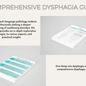 Complete Dysphagia Guide, Study Guide Bundle for Swallowing Therapy ...