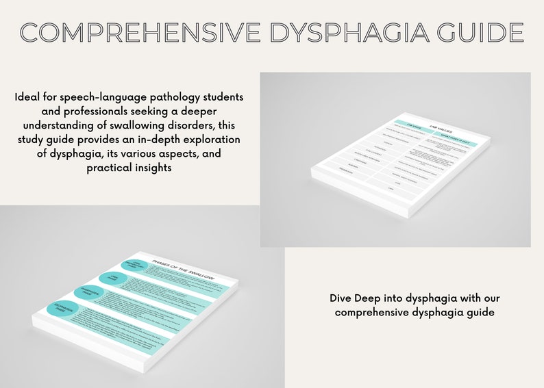 Complete Dysphagia Guide, Study Guide Bundle for Swallowing Therapy ...