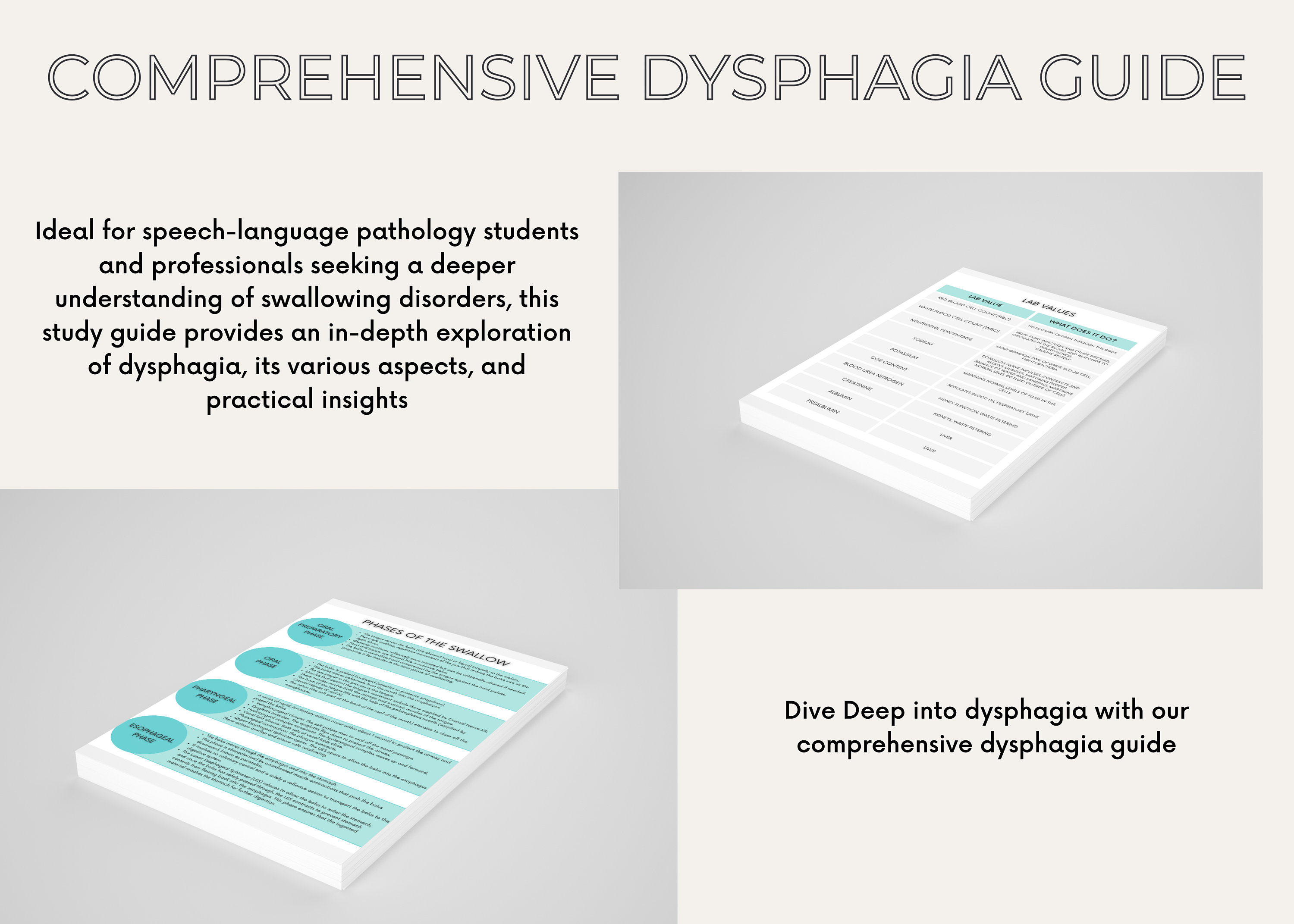 Complete Dysphagia Guide, Study Guide Bundle for Swallowing Therapy ...