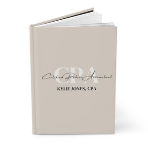 Personalized CPA Notebook, Gifts for Cpas, Certified Public Accountant ...