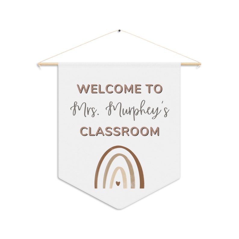 Personalized Teacher Sign, Welcome Pennant, Back to School Gifts ...