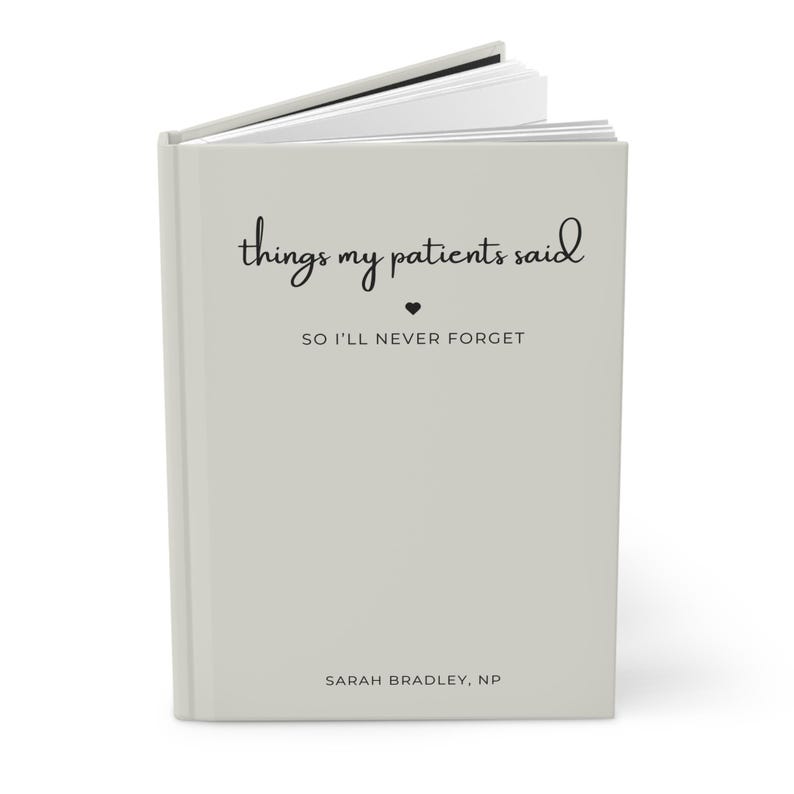 Custom Things My Patients Said Notebook, Personalized Nurse Gifts ...