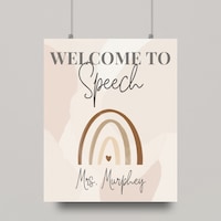 Boho Speech Therapy Decor Bundle, Set of 16, Printable Speech Room ...
