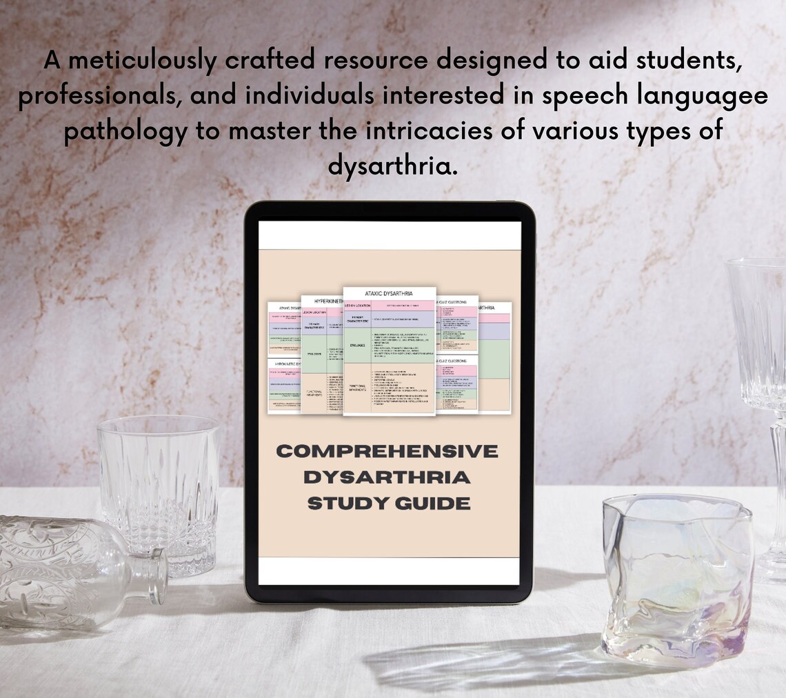 Complete Dysarthria Bundle, Study Guide for Dysarthria Types, Motor ...