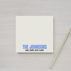 Personalized Family Post-it® Note Pads, Custom Family to Do List ...
