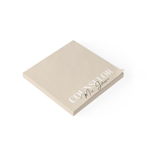 Personalized Counselor Post-it Notes, Custom Counselor Gifts, Back to ...
