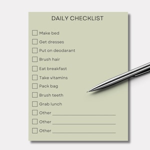 Custom Checklist Notepad, To-do List Notepad, Business Memo Pad ...