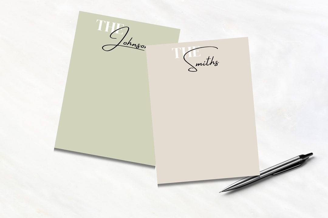Personalized Family Post-it® Notes, Custom Notepad, Gifts for Families ...