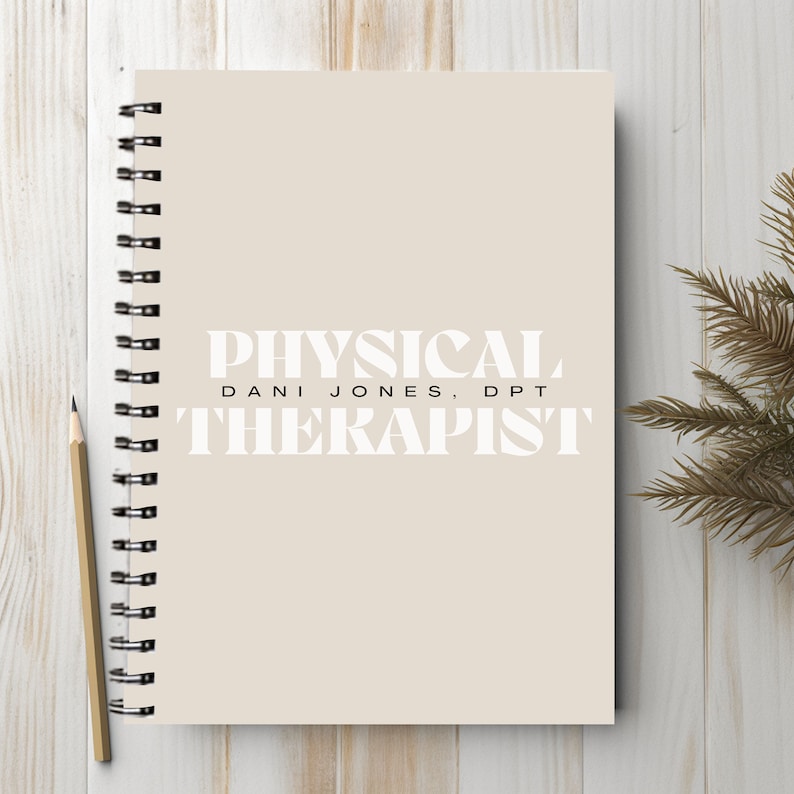 Personalized Physical Therapy Notebook, PT Gift, Physical Therapists ...