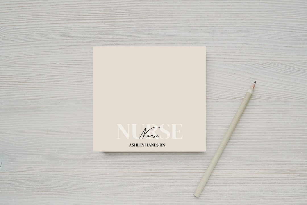 Personalized Nurse Post-it® Notes, Nurse Note Pads, OT Gifts, Nursing ...