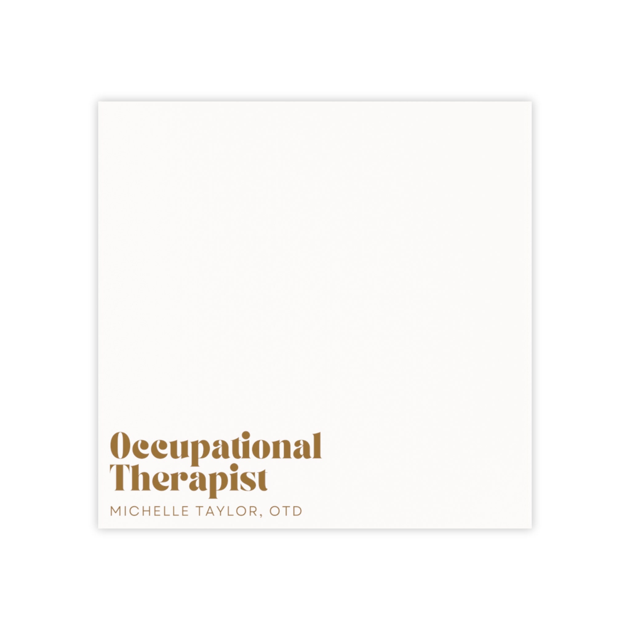 Personalized Occupational Therapy Post-it® Note Pads, OT Gifts, OT Gift ...