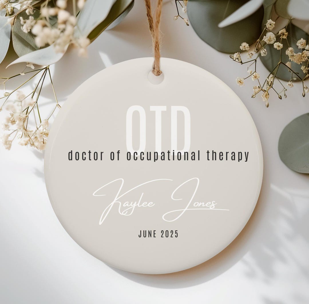 Personalized OTD Ornament, Doctor of Occupational Therapy Gift, Gifts ...