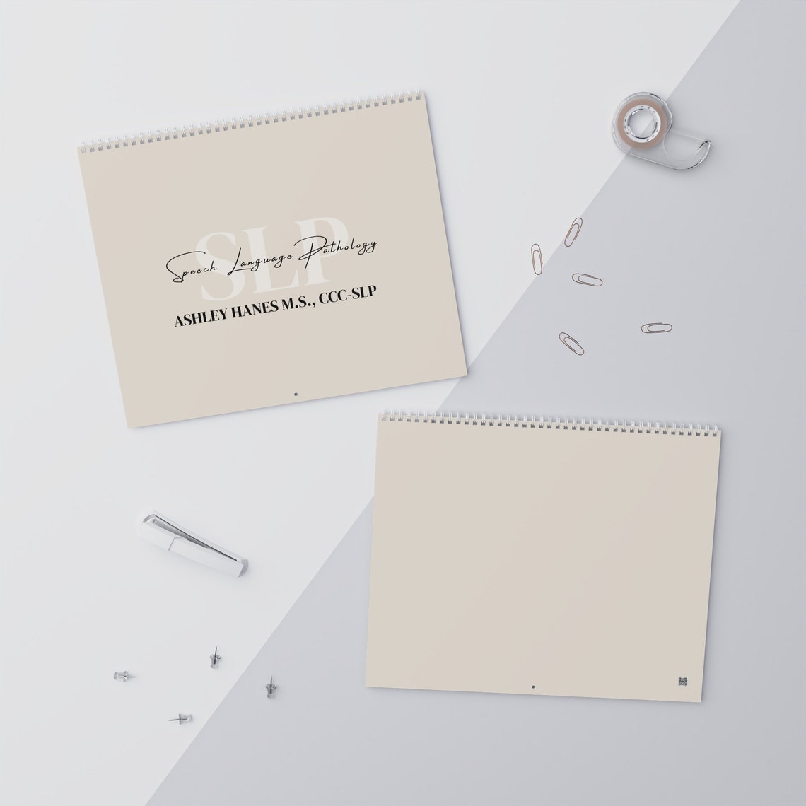 Personalized SLP Calendar, 2024 Wall or Desk Calendar, Speech Therapy ...