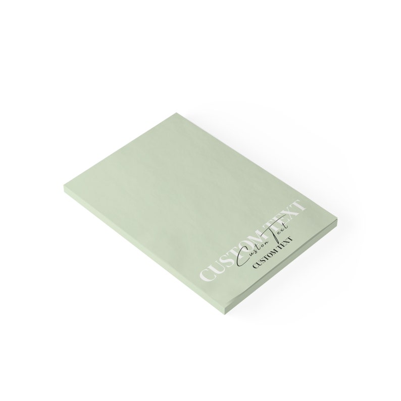 Personalized Post-it Notes, Custom Text Notepad, Customizable Logo Book ...