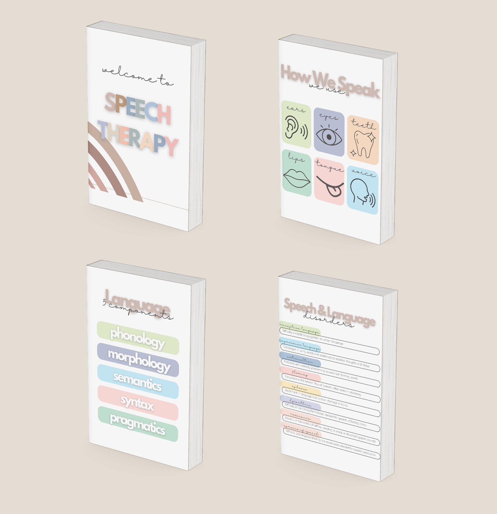 10 Speech Therapy Room Posters, SLP Decor, Speech Language Pathology ...