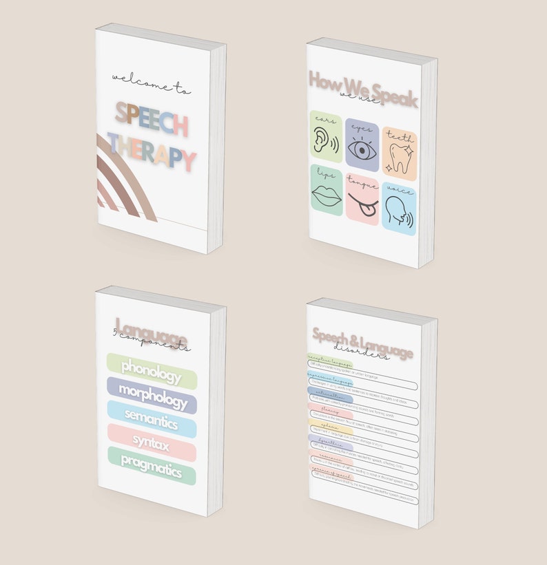 10 Speech Therapy Room Posters, SLP Decor, Speech Language Pathology ...