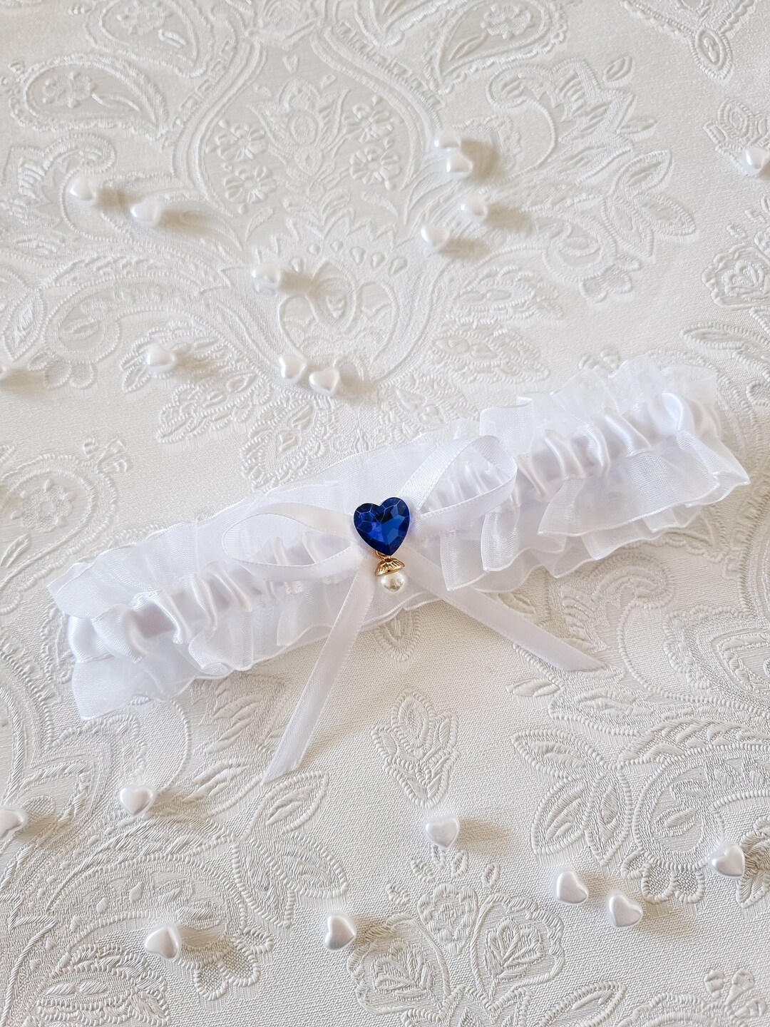 Personalised Garter Gift Set, Wedding Gift for Bride, Something Blue ...