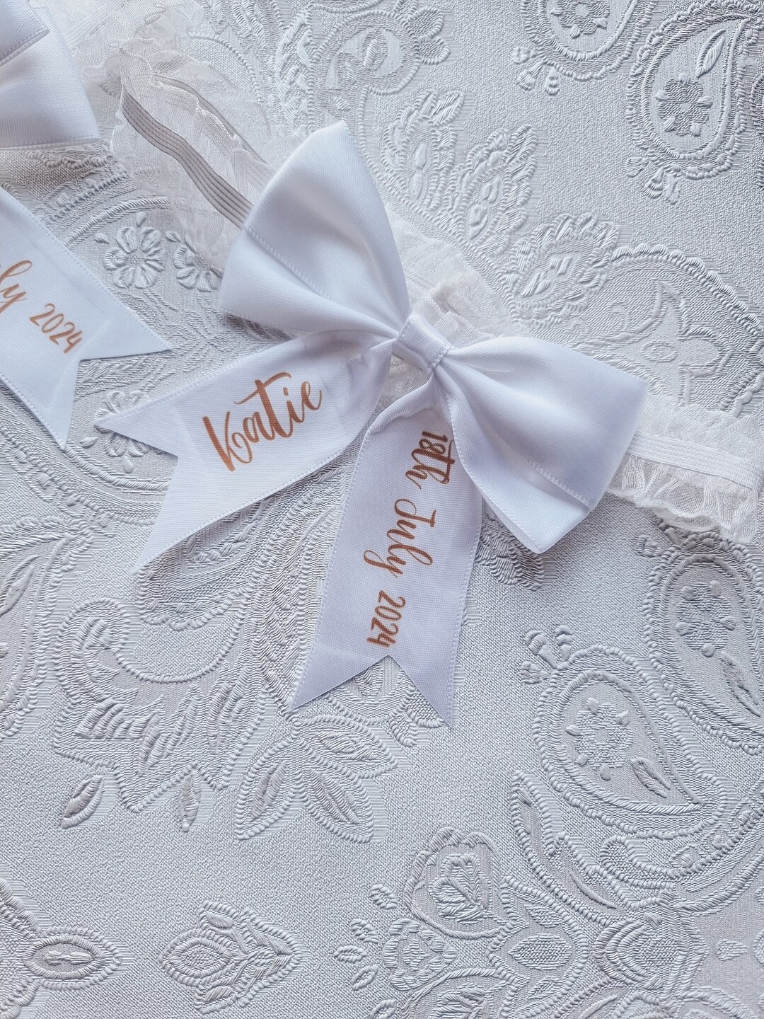 Personalised Garter Gift Set, Wedding Gift for Bride, Something Blue ...