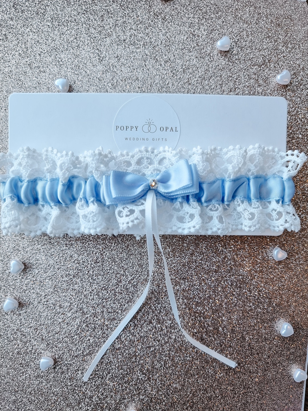 Garter, Wedding Gift for Bride, Something Blue, Wedding Garter ...