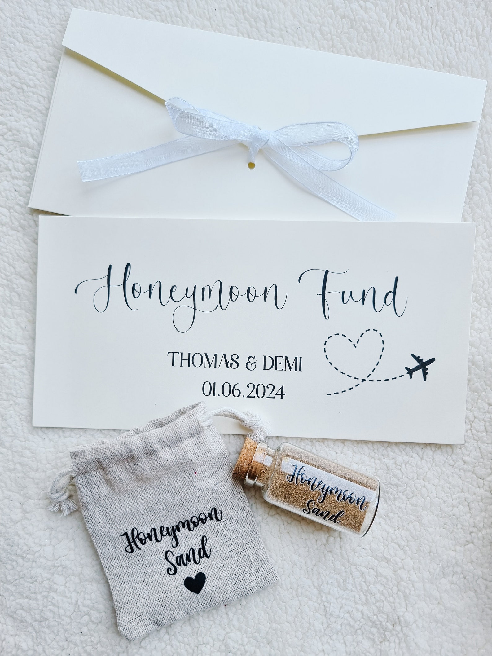 Honeymoon Sand, Money Wallet, Custom Wedding Money Wallet, Wedding Gift ...