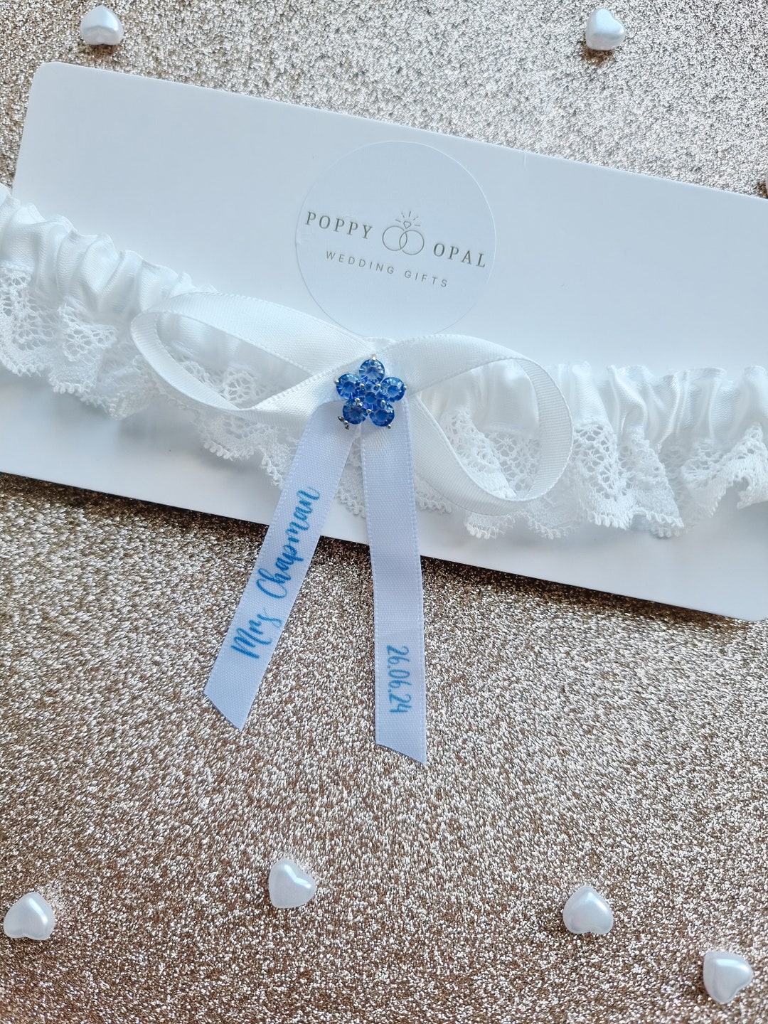 Garter, Wedding Gift for Bride, Something Blue, Wedding Garter ...