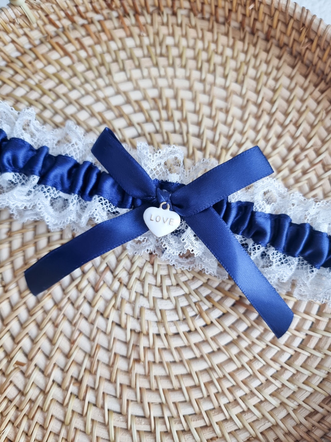 Personalised Garter Gift Set, Wedding Gift for Bride, Something Blue ...
