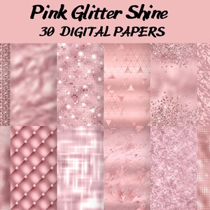 Seamless Glam Glitter and Sequin Textures With Metallic Foil Instant ...