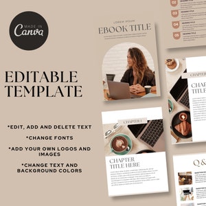 Ebook Template Canva | Coaching Guide Book | Canva Template| Lead ...