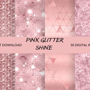 Seamless Glam Glitter and Sequin Textures With Metallic Foil Instant ...