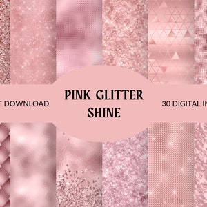 Seamless Glam Glitter and Sequin Textures With Metallic Foil Instant ...