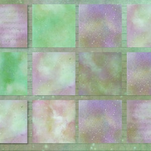 Enchanted Garden Digital Paper, Fairy Lights Fantasy Backgrounds, Old ...
