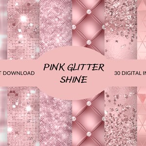 Seamless Glam Glitter and Sequin Textures With Metallic Foil Instant ...