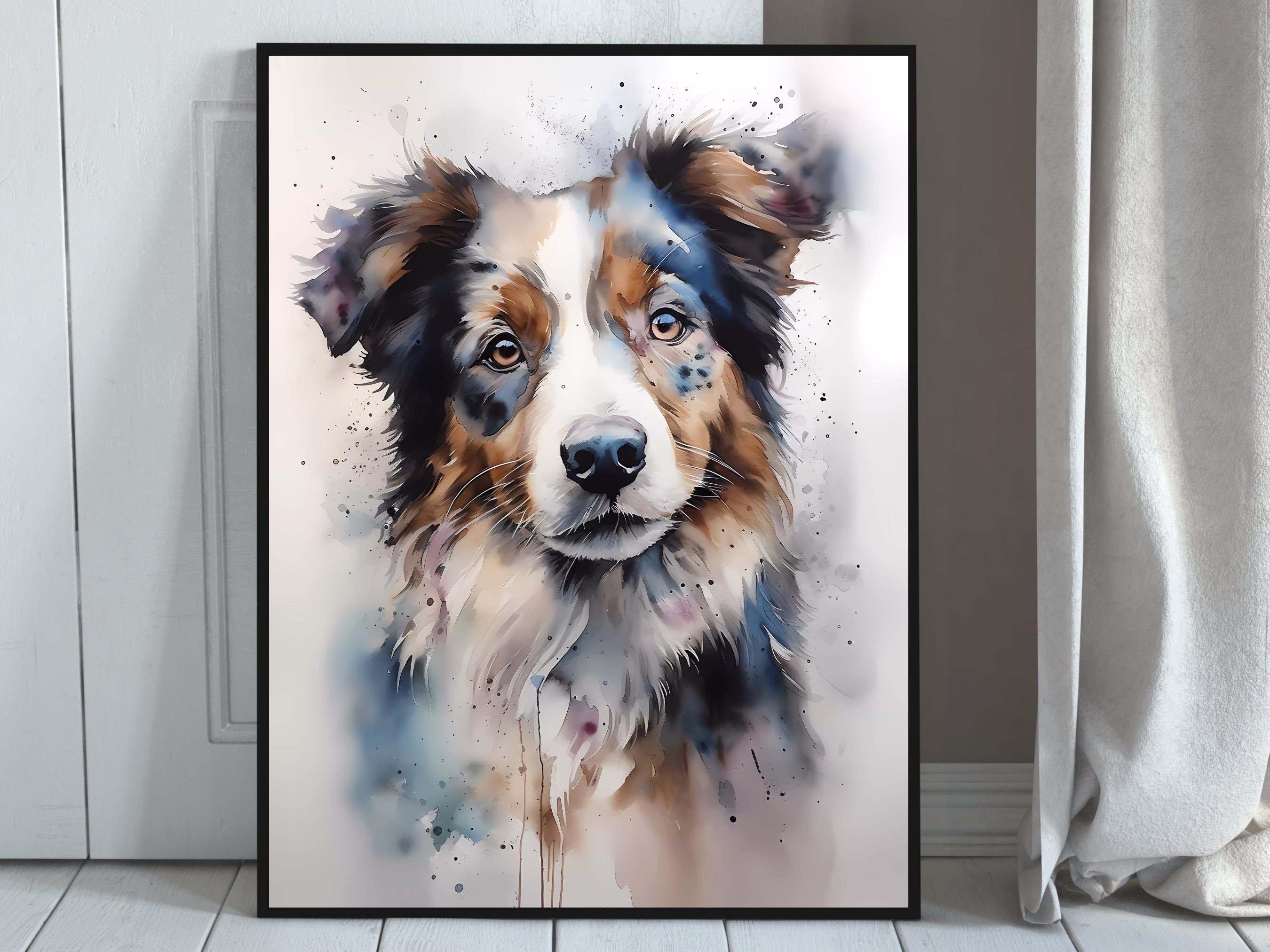 8 Adorable Watercolor Puppy Posters | Playful and Cute Dog Art Prints ...
