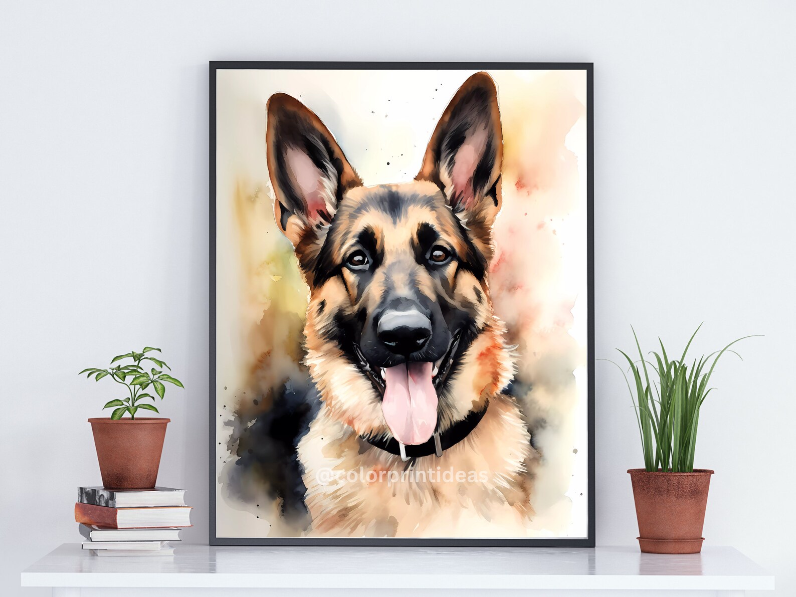 Watercolor Puppies Poster, Charming and Playful Puppies Art, Watercolor ...