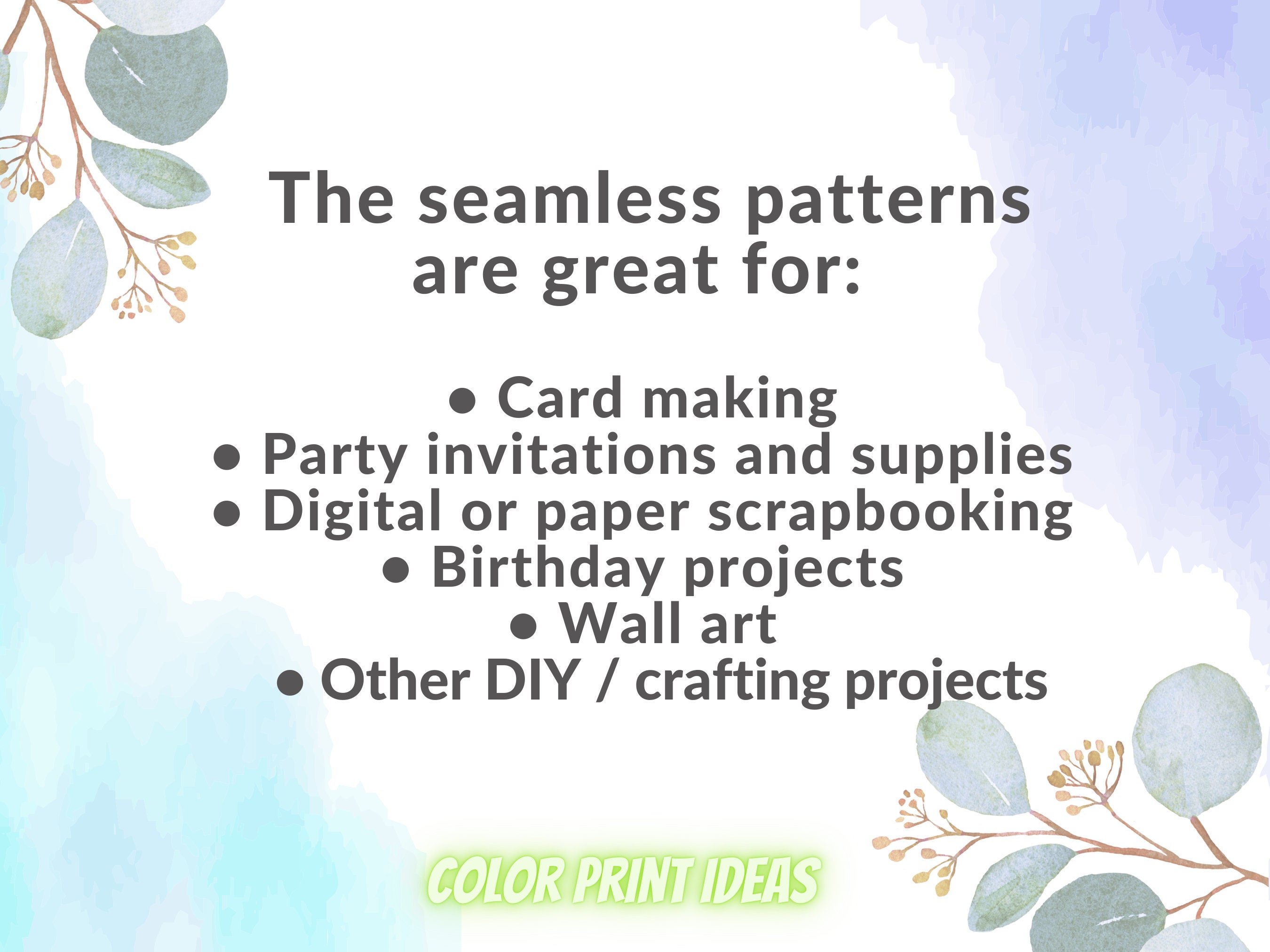 Vintage Botanical Flowers Digital Paper Set, 14 Seamless Patterns for ...