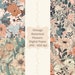 Vintage Botanical Flowers Digital Paper Set, 14 Seamless Patterns for ...
