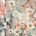 Vintage Botanical Flowers Digital Paper Set, 14 Seamless Patterns for ...